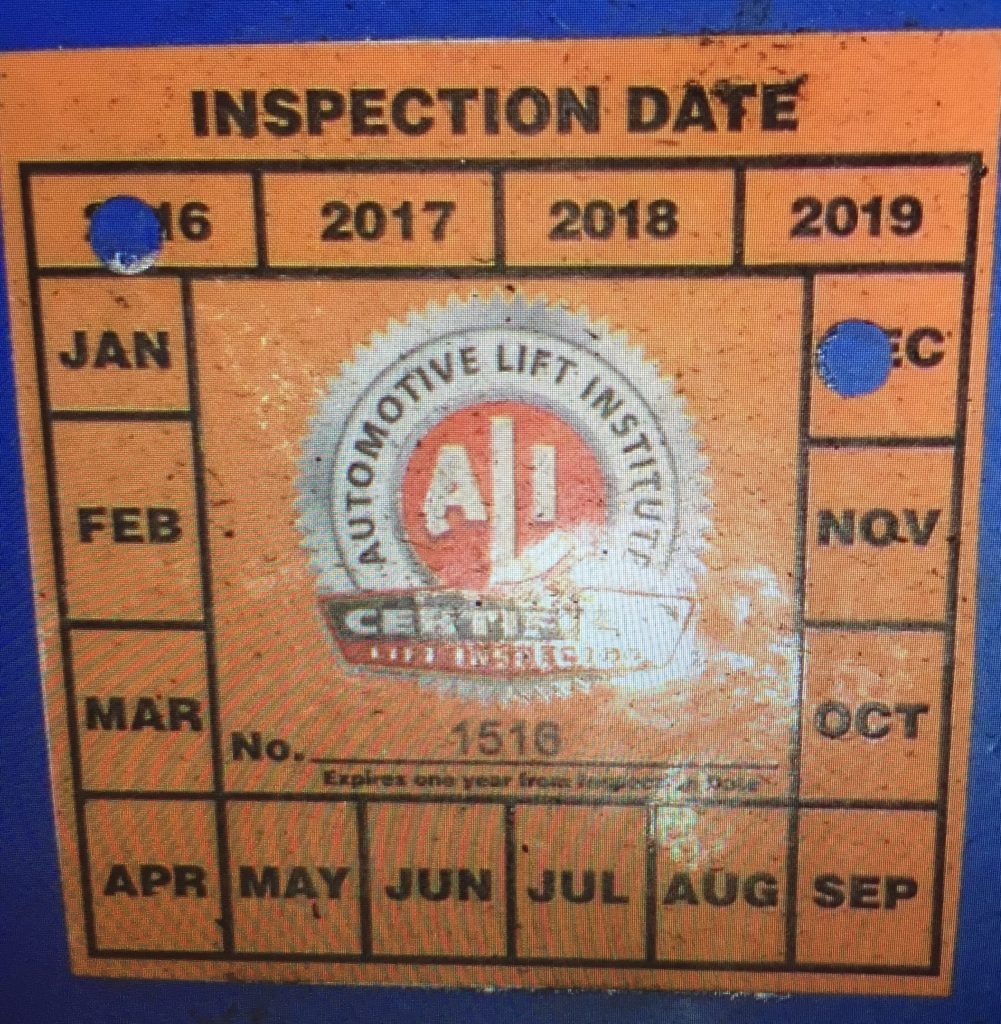 Gemco Lift Inspection – Public Safety Notice