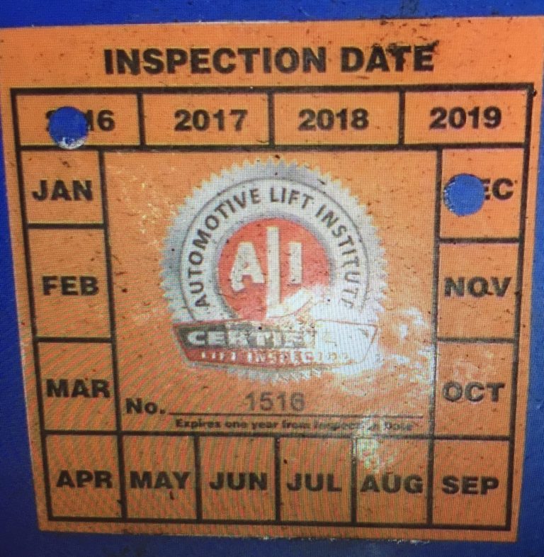 Gemco Lift Inspection – Public Safety Notice