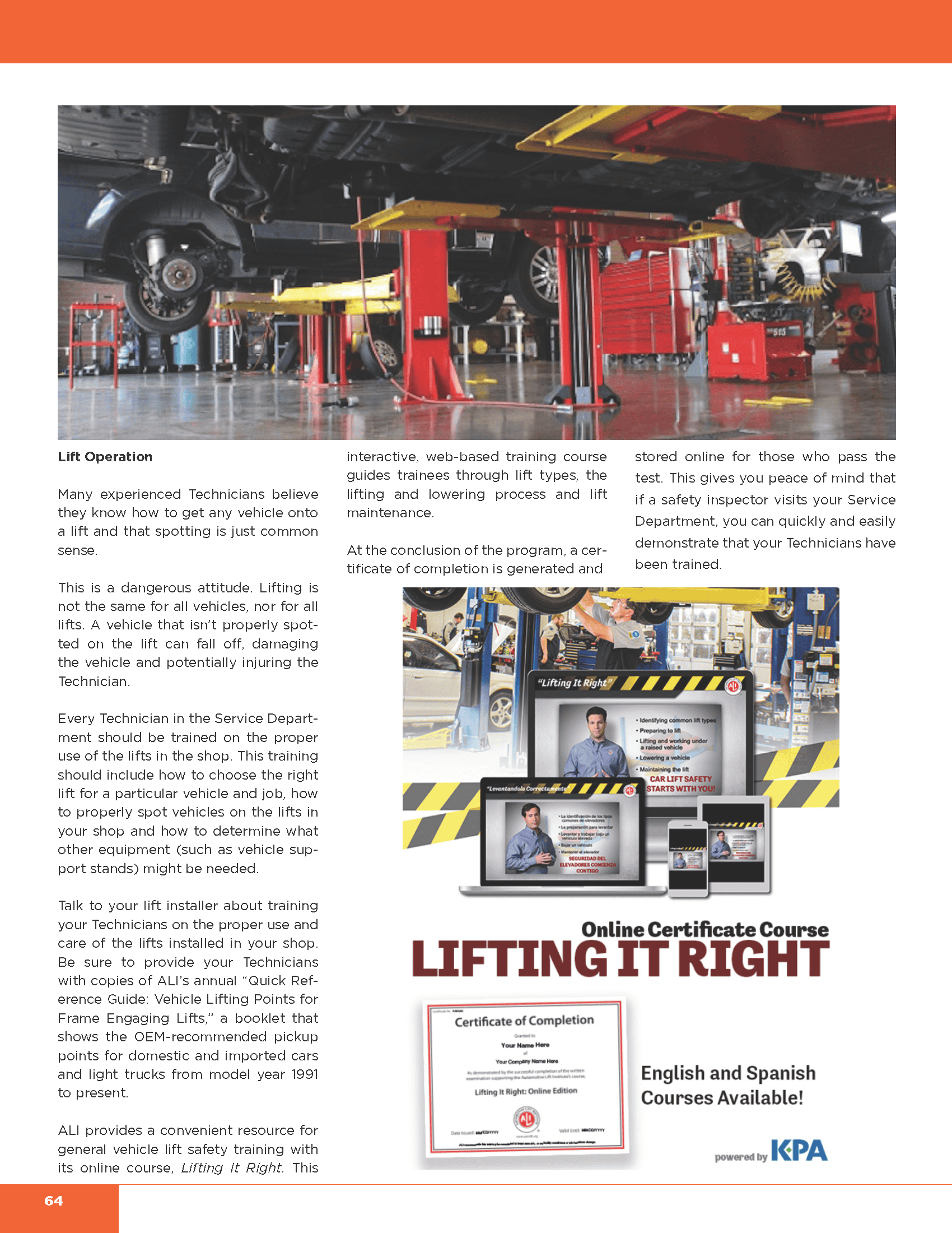 Fixed-Ops Magazine: Feature Article - Life Safety